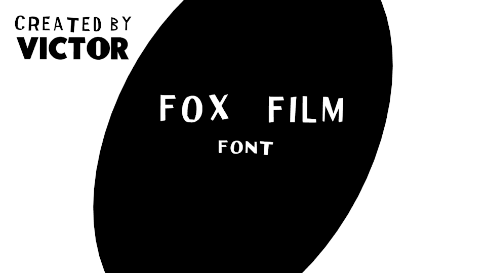 Fox Film (1915-1935) font by VictorTheBlenderMake on DeviantArt