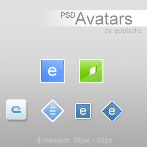 PSD.AvatarPack vol.1 by eupholic on DeviantArt