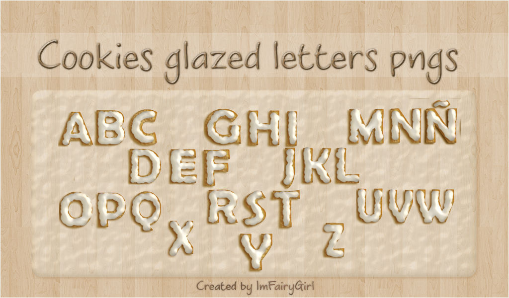Cookie letters PNG by Imfairygirl on DeviantArt
