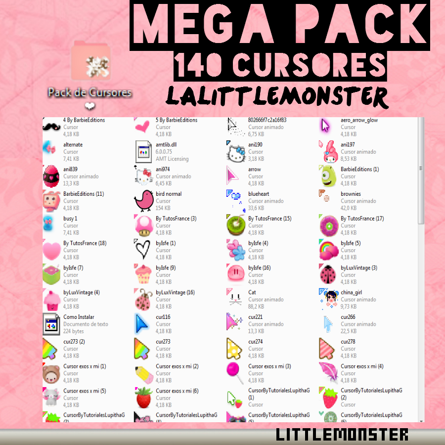 MegaPack de Cursores Kawaii :) by LaLittleMonster on DeviantArt