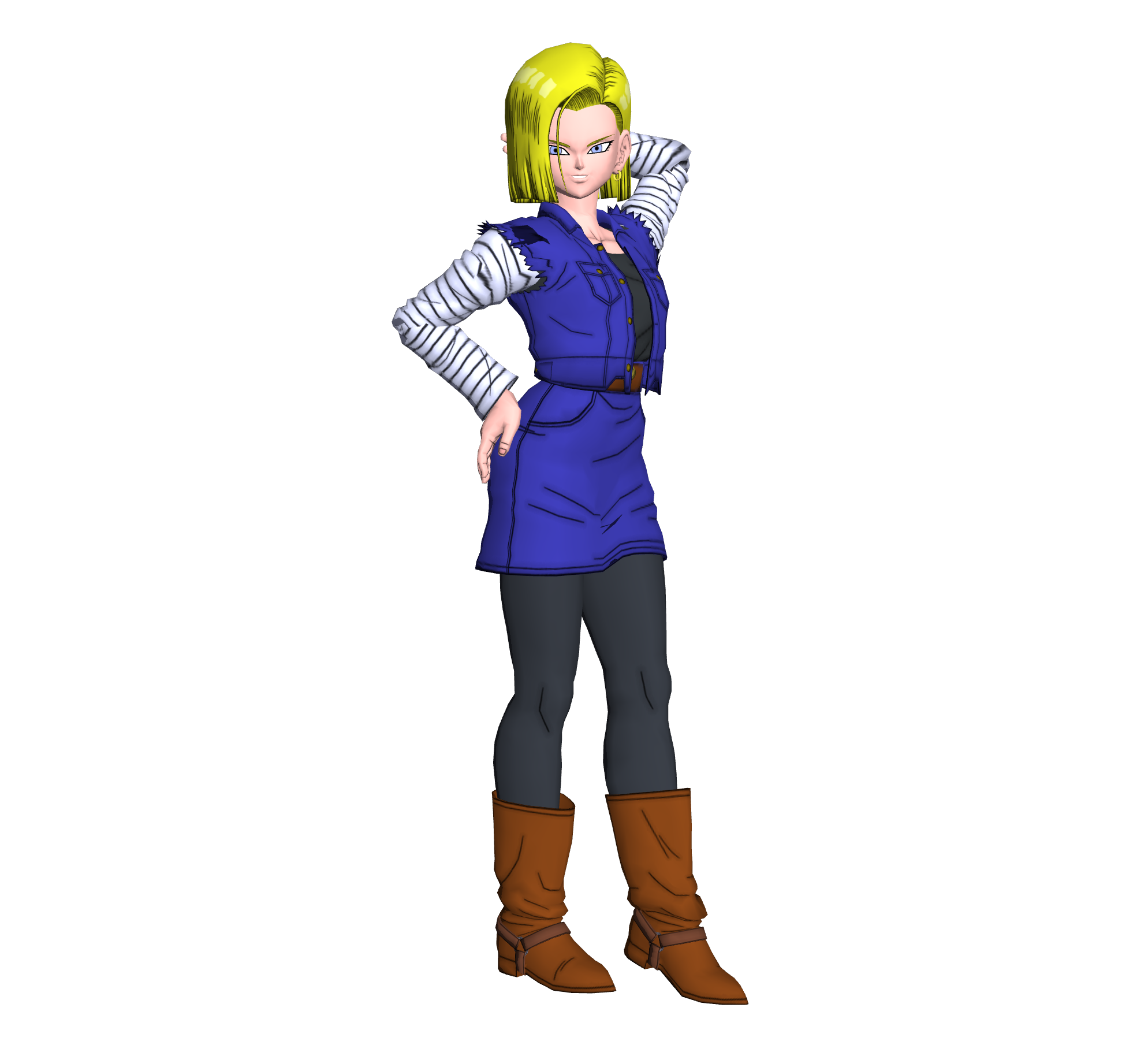 Android 18 Sexy Pose by SuperVegeta1986 on DeviantArt