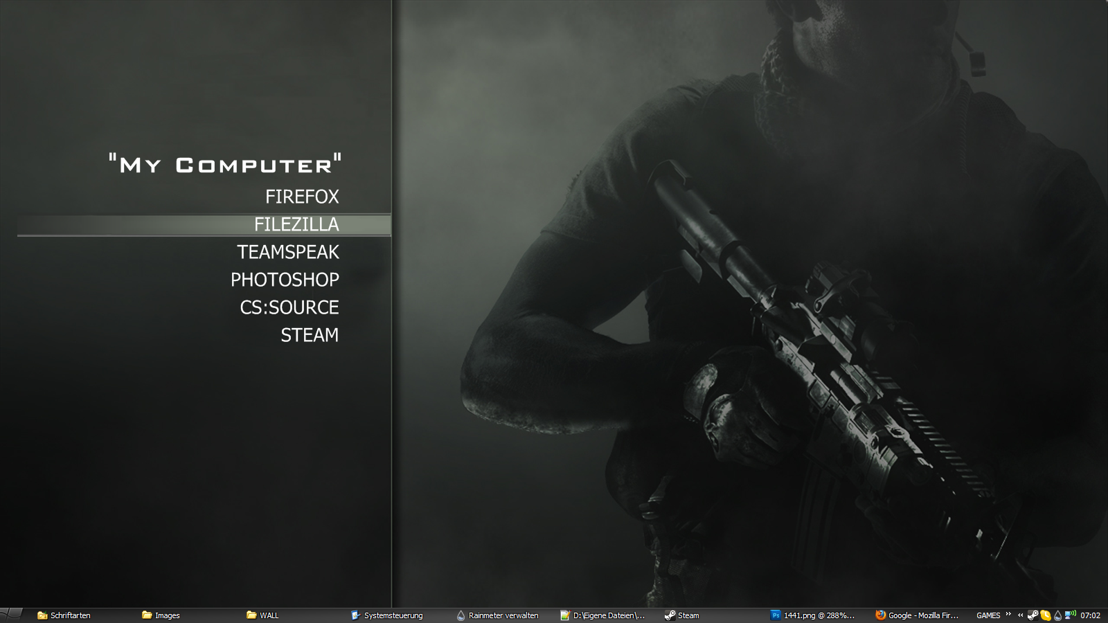 Modern Warfare 3 Rainmeter Launcher by DjChiLLiN on DeviantArt