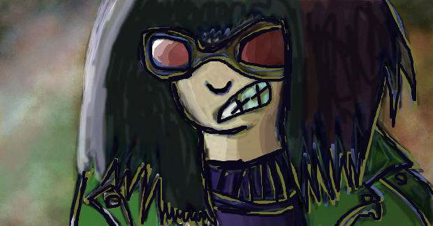 Attempt at drawing Joey Ramone by Mightydein on DeviantArt