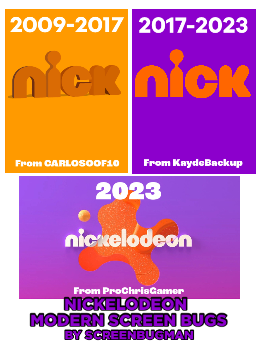 Nickelodeon 2009-present Screen Bugs by ScreenBugMan on DeviantArt