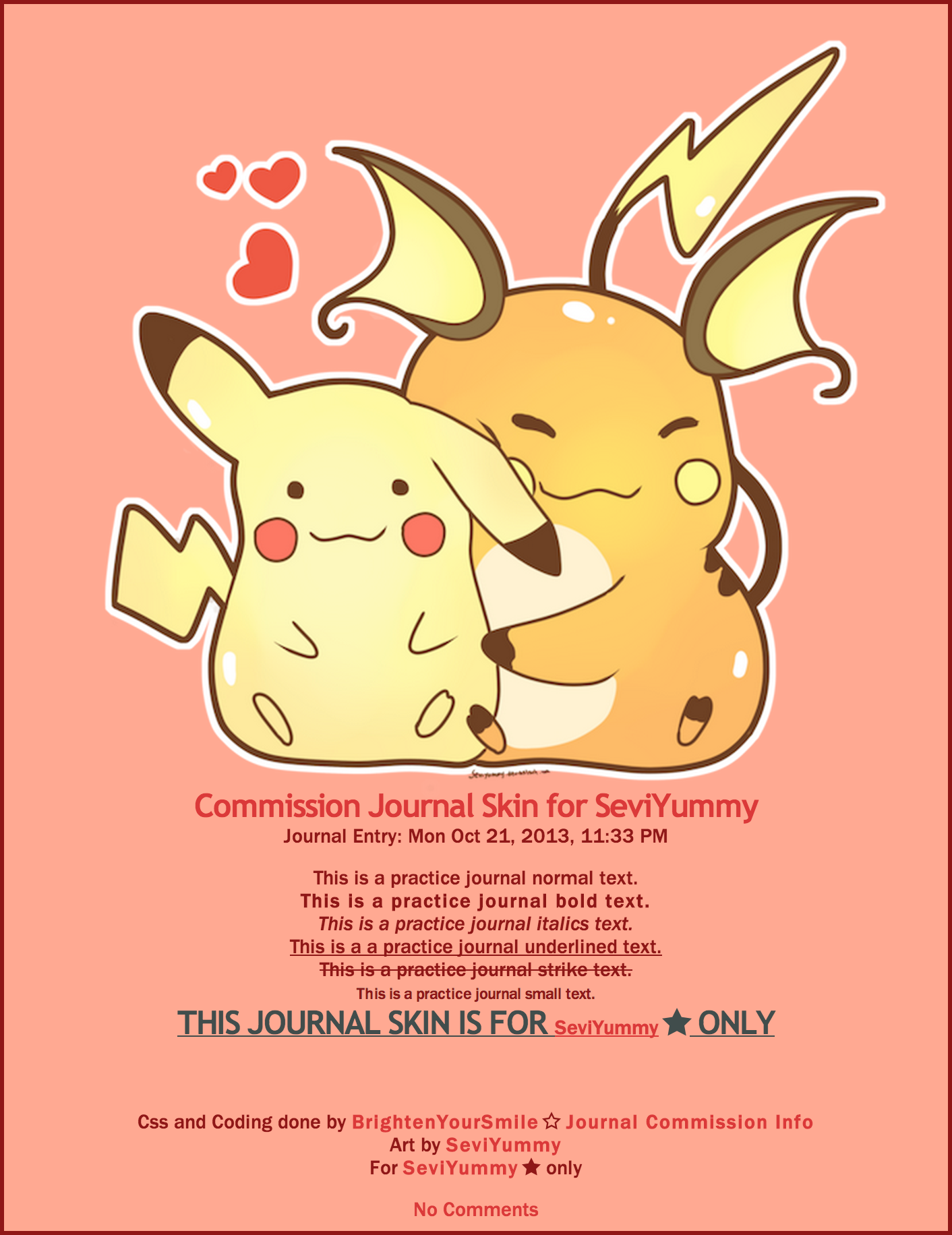 Commission Journal Skin for SeviYummy by bunnydesuuu on DeviantArt