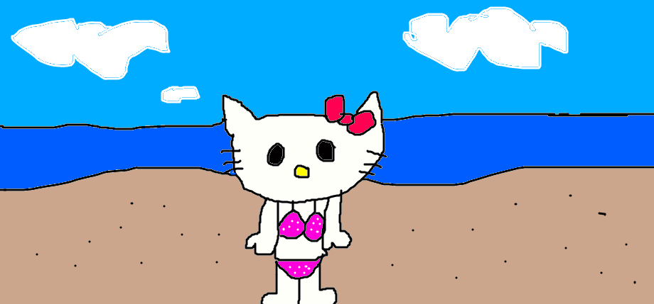 Hello Kitty at the Beach by MJEGameandComicFan89 on DeviantArt