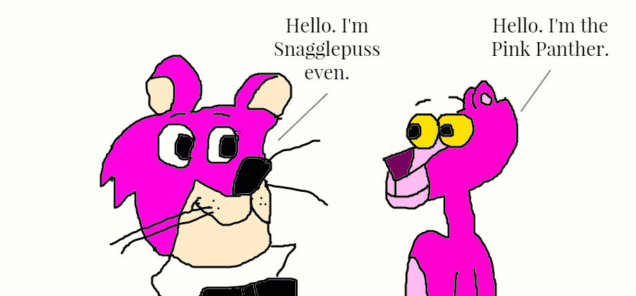 Snagglepuss Meets The Pink Panther by MJEGameandComicFan89 on DeviantArt