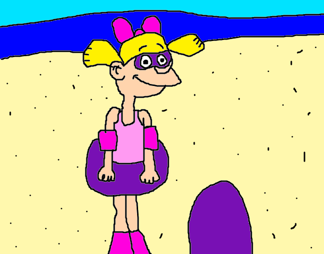 Helga at the Beach by MJEGameandComicFan89 on DeviantArt