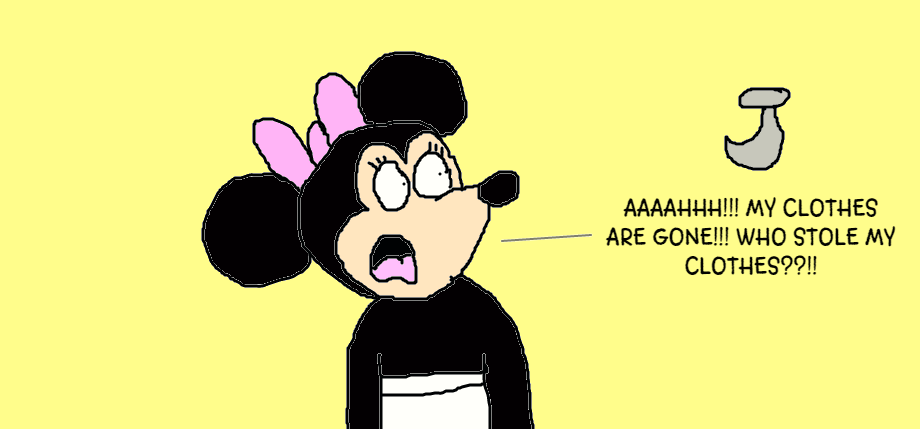 Minnie's Clothes are Gone! by MJEGameandComicFan89 on DeviantArt