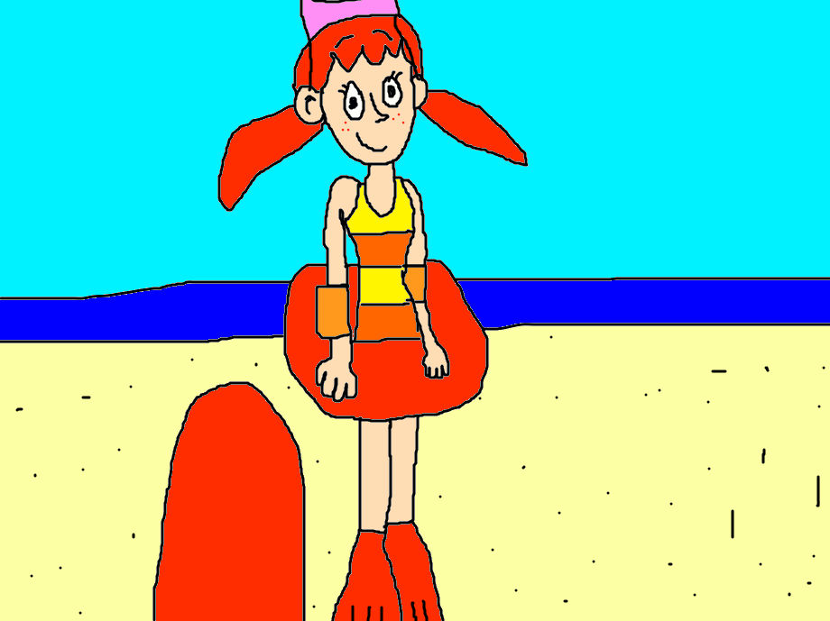 Bea Goldfishberg at the Beach by MJEGameandComicFan89 on DeviantArt