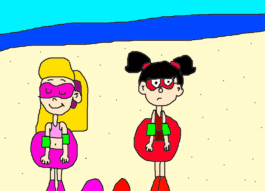 Suzi and Gretchen at the Whale River in Bahamas by MJEGameandComicFan89 ...