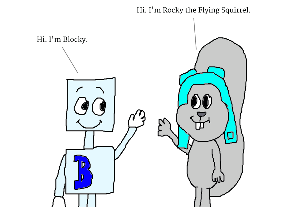 Rocky Meets Blocky by MJEGameandComicFan89 on DeviantArt