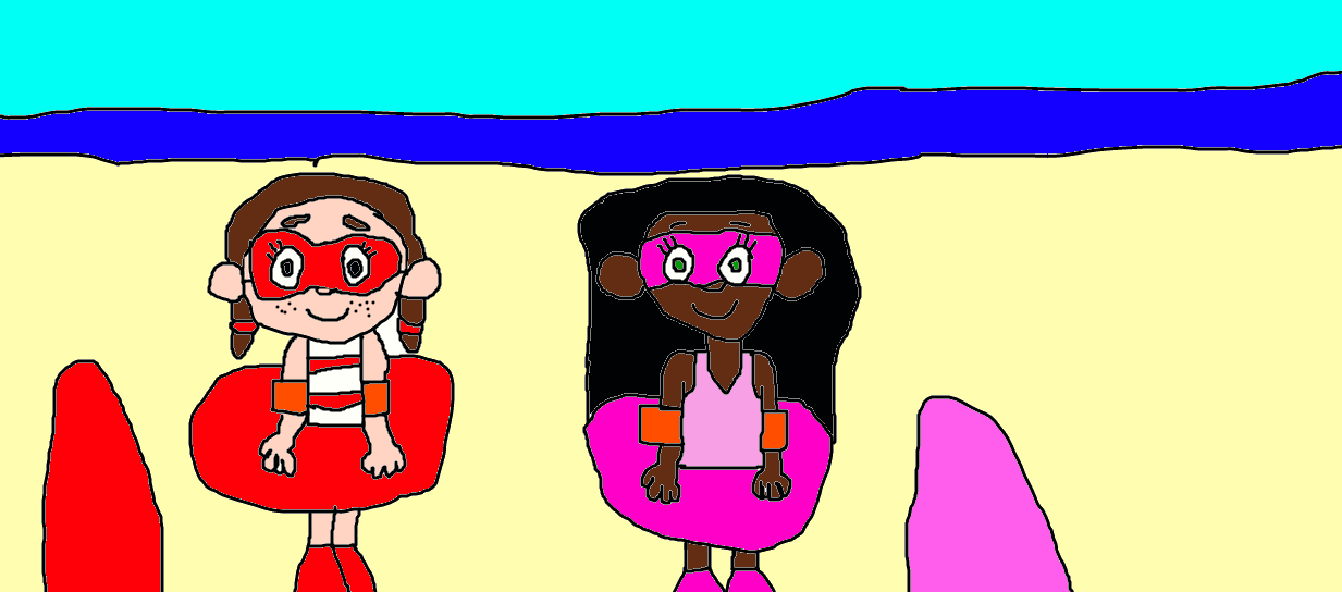 Red and Princess Pea at Starfish Lagoon by MJEGameandComicFan89 on ...