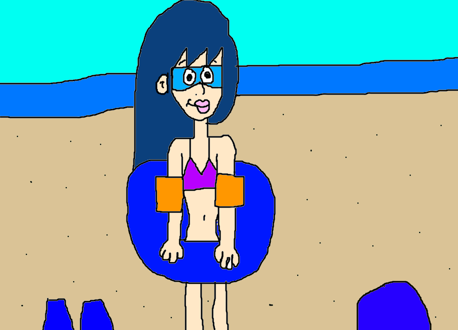 Cassandra at the Beach by MJEGameandComicFan89 on DeviantArt