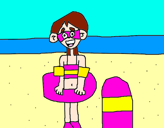 Abigail Archer at the Beach by MJEGameandComicFan89 on DeviantArt