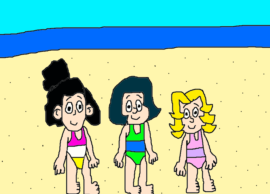 The Senninha Girls at the Beach by MJEGameandComicFan89 on DeviantArt