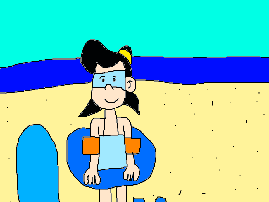 Phoebe at the Beach by MJEGameandComicFan89 on DeviantArt