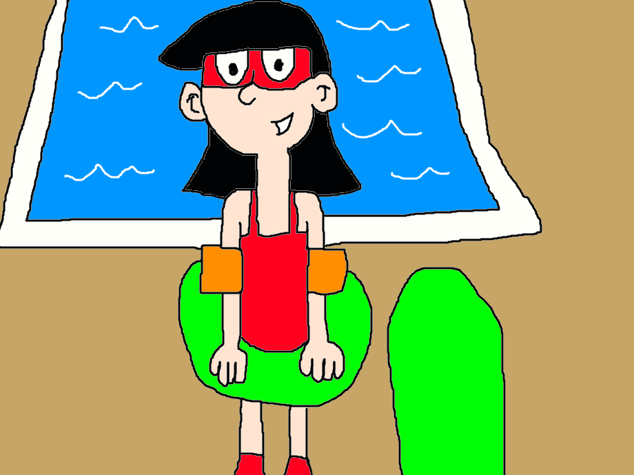 Rhonda at the PS 118 School Pool by MJEGameandComicFan89 on DeviantArt