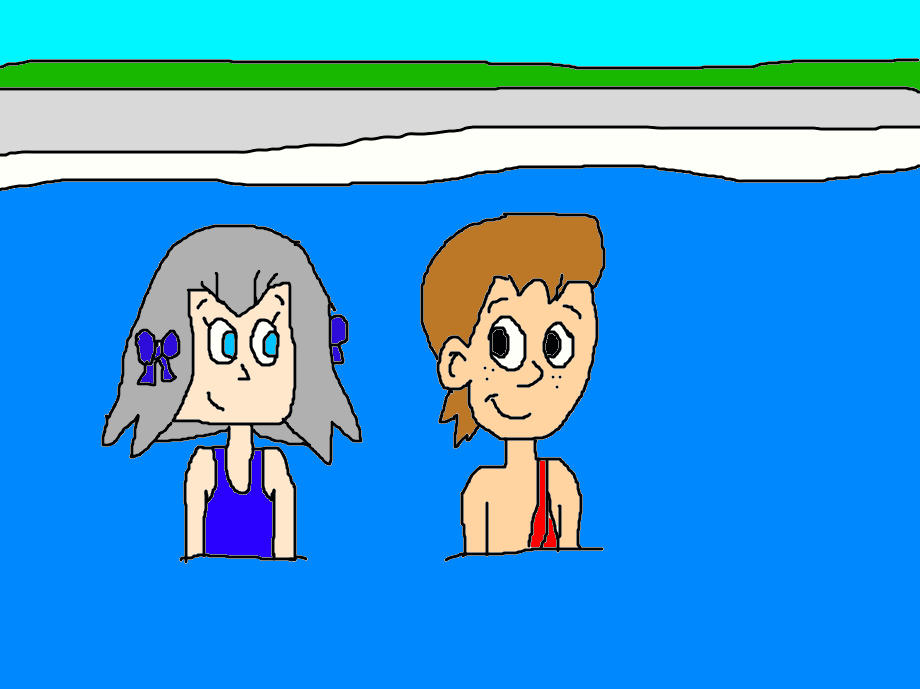 April Cain and El Chavo Swimming in the Pool by MJEGameandComicFan89 on ...
