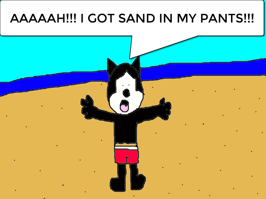 Homer has Sand in his Swim Trunks! by MJEGameandComicFan89 on DeviantArt