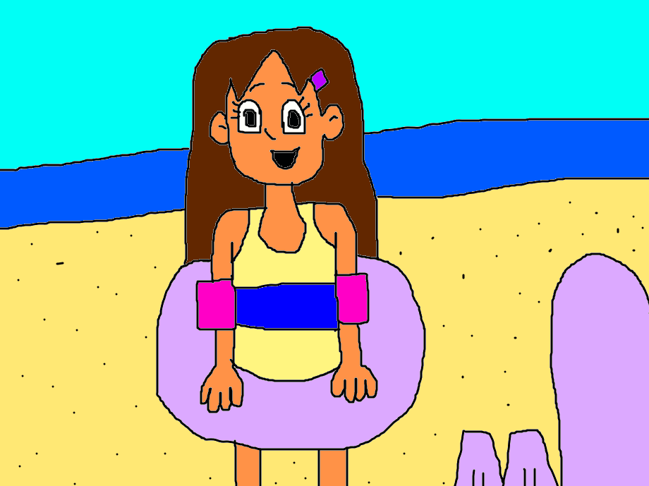 Daisy Marquez at the Beach by MJEGameandComicFan89 on DeviantArt