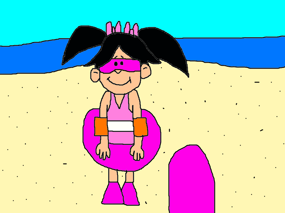 Maria Luna at the Beach by MJEGameandComicFan89 on DeviantArt