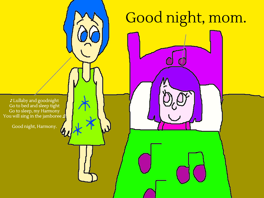 Joy Sings a Lullaby to Harmony by MJEGameandComicFan89 on DeviantArt