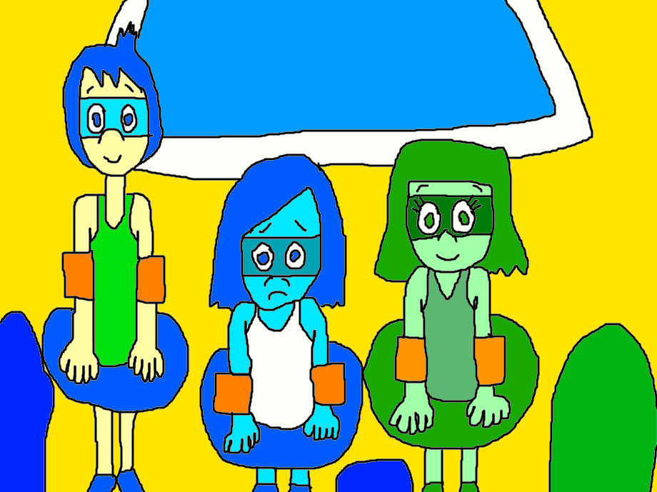 Joy, Sadness and Disgust at Riley Anderson's Pool by ...