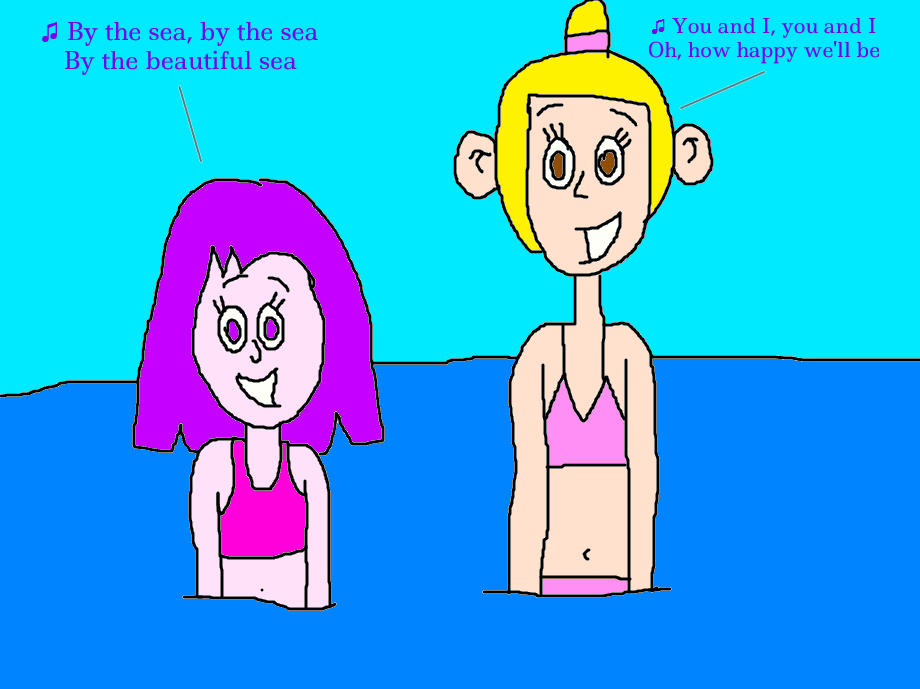Harmony and Catherine Singing By the Beautiful Sea by MJEGameandComicFan89 on DeviantArt