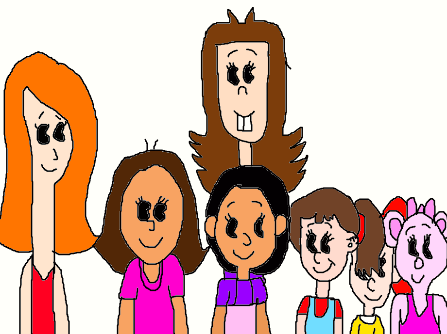 Seven Girls in the 2013 Mickey Mouse Style by MJEGameandComicFan89 on ...