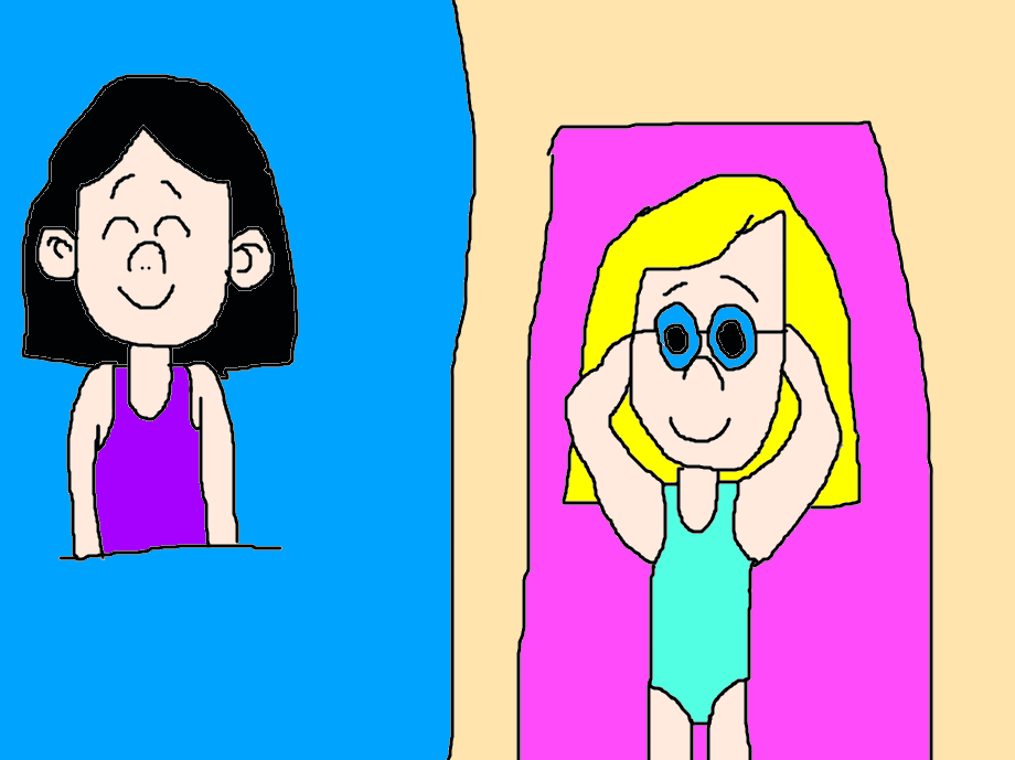 Ryan Swimming and Daniel Sunbathing by MJEGameandComicFan89 on DeviantArt