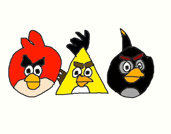 Red, Chuck and Bomb by MJEGameandComicFan89 on DeviantArt