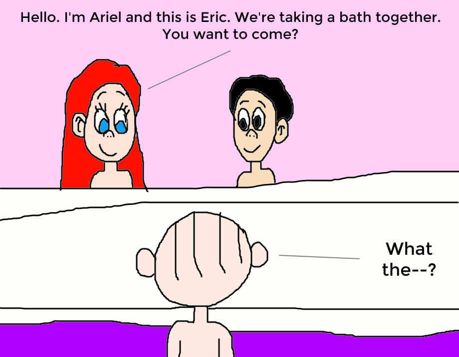 Stewie Saw Young Ariel and Young Eric in the Bath by ...