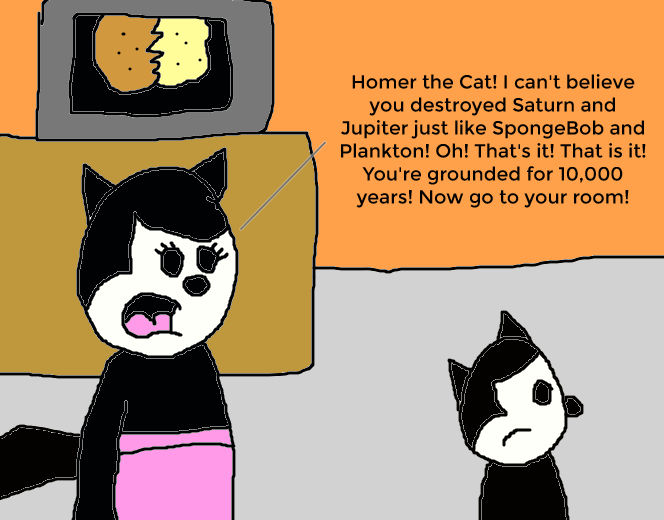 Homer is Grounded for Smashing Saturn and Jupiter by ...