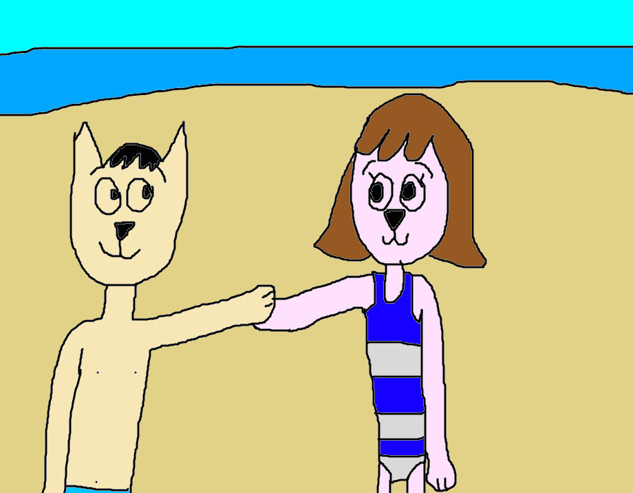 Kitty Bobo and Maggie Holding Hands at the Beach by MJEGameandComicFan89 on DeviantArt