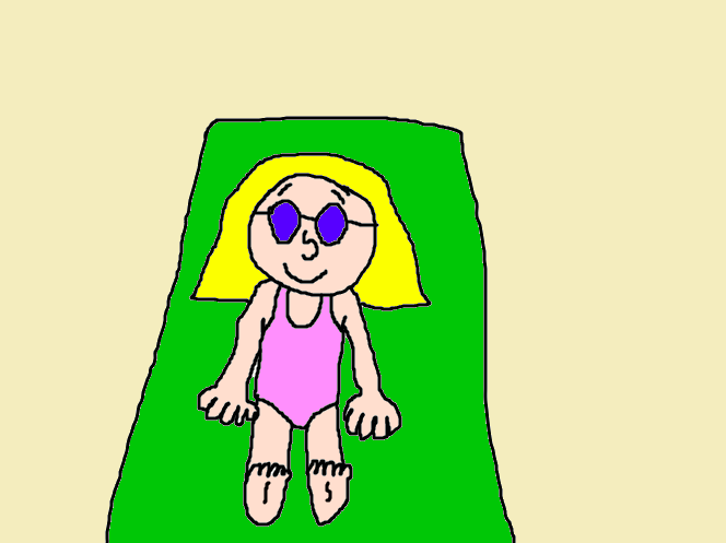 Angelica (Age 3) Sunbathing at the Beach by MJEGameandComicFan89 on DeviantArt