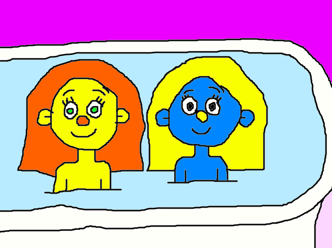 Sunny Monster and Sally Monster Taking a Bath by MJEGameandComicFan89 ...