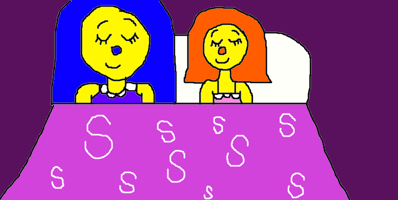 Sunny Monster and Starry Monster Sleeping in Bed by MJEGameandComicFan89 on DeviantArt