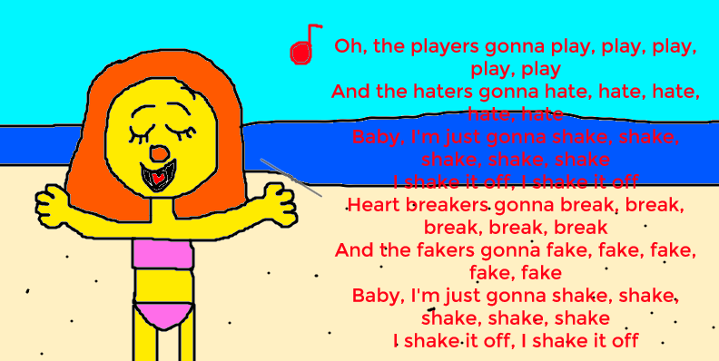 Sunny Monster Singing Shake it Off at the Beach by MJEGameandComicFan89 on DeviantArt