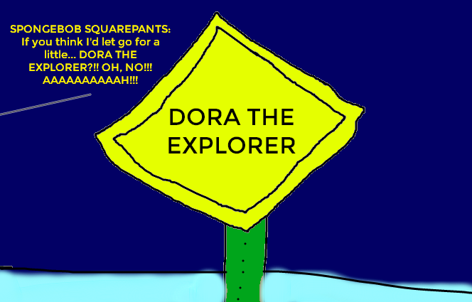 SpongeBob Falling Down to Dora the Explorer by MJEGameandComicFan89 on ...
