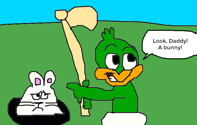 Baby Plucky is Going to Whack Max with a Putter by MJEGameandComicFan89 ...