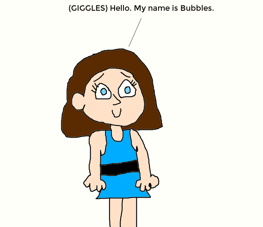 Kathy Marine as Powerpuff Bubbles by MJEGameandComicFan89 on DeviantArt
