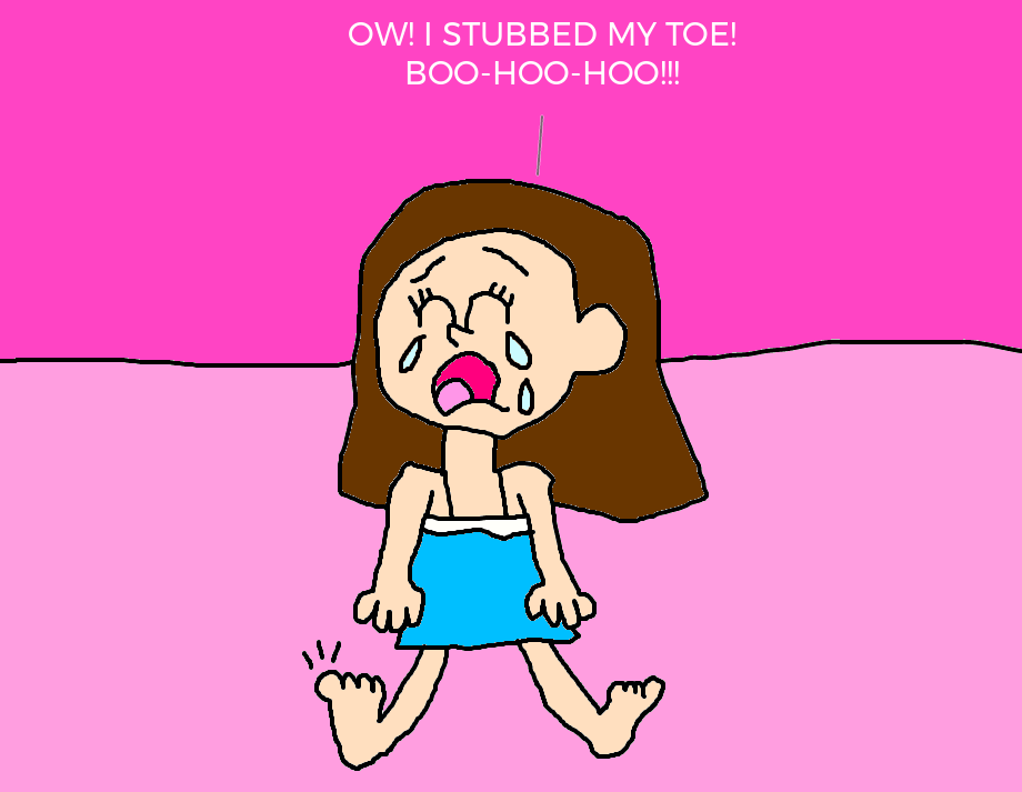 Kathy Stubbed her Toe! by MJEGameandComicFan89 on DeviantArt