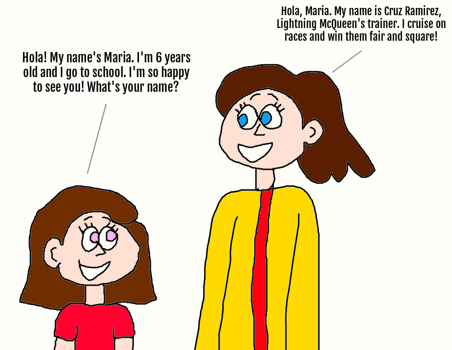 Maria Muckian-Girater Meeting Cruz Ramirez by MJEGameandComicFan89 on ...