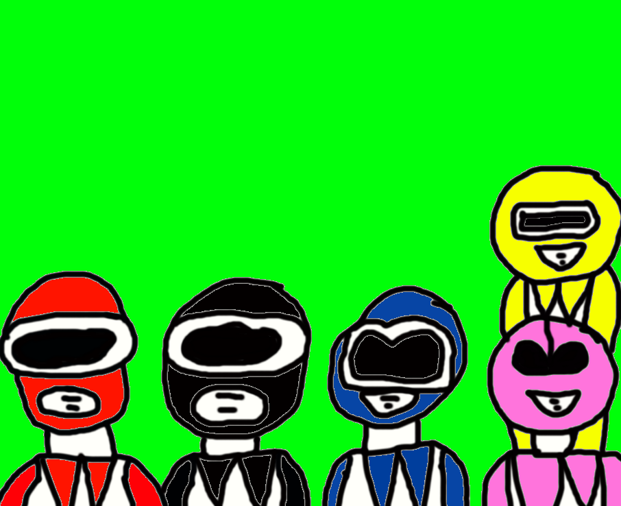 The Five Original Mighty Morphin Power Rangers by MJEGameandComicFan89 ...