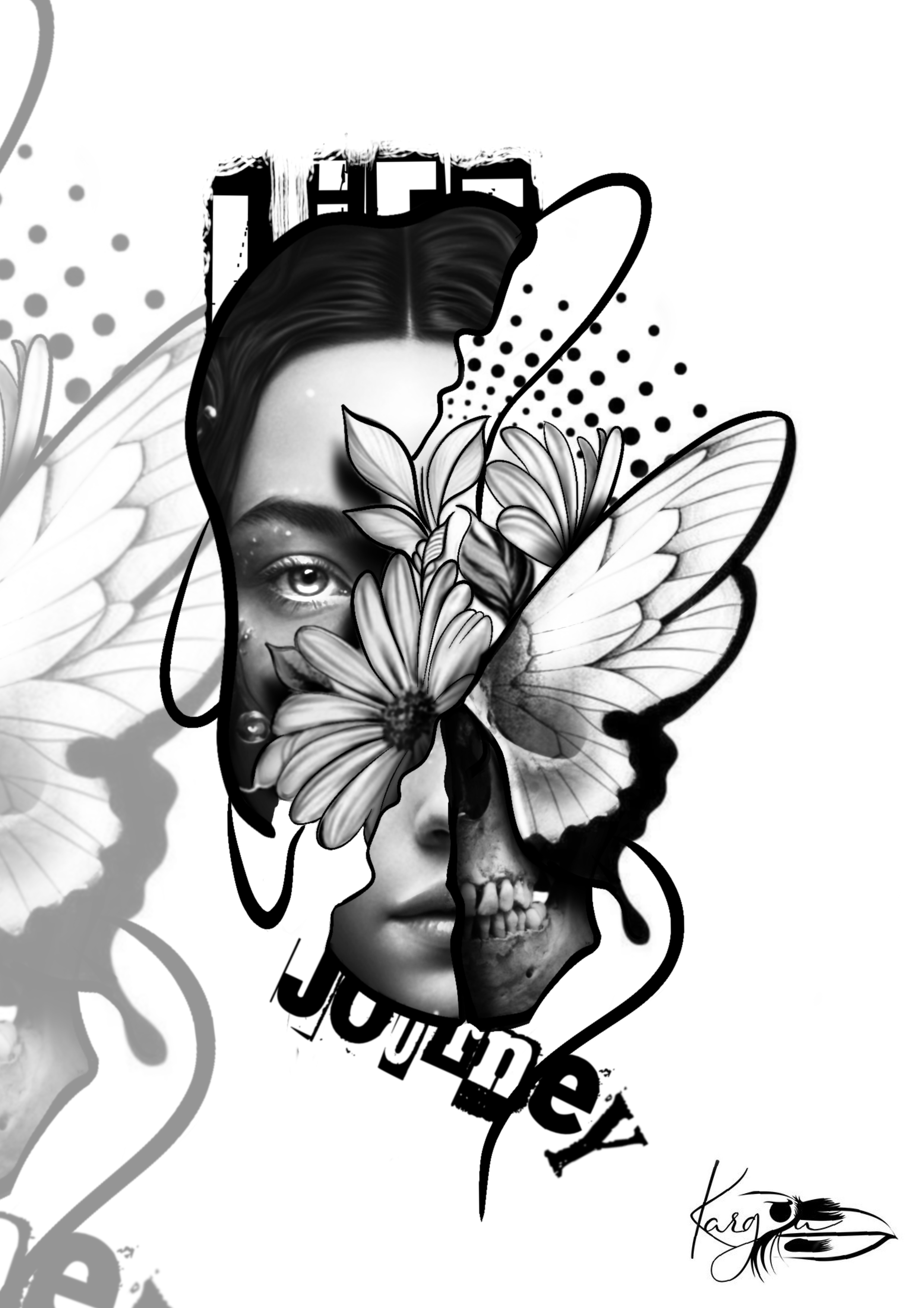 Life Journey Custom Tattoo Design by 21V on DeviantArt