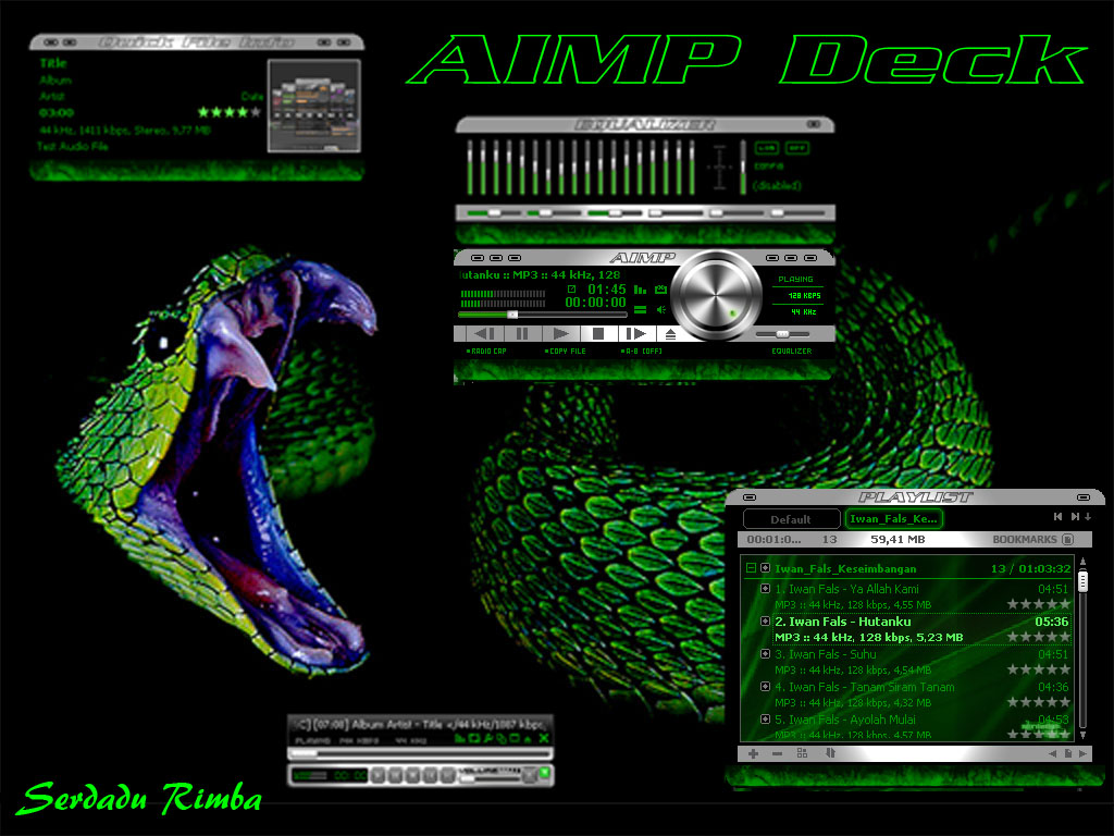 Deck AIMP skin by serdadurimba on DeviantArt