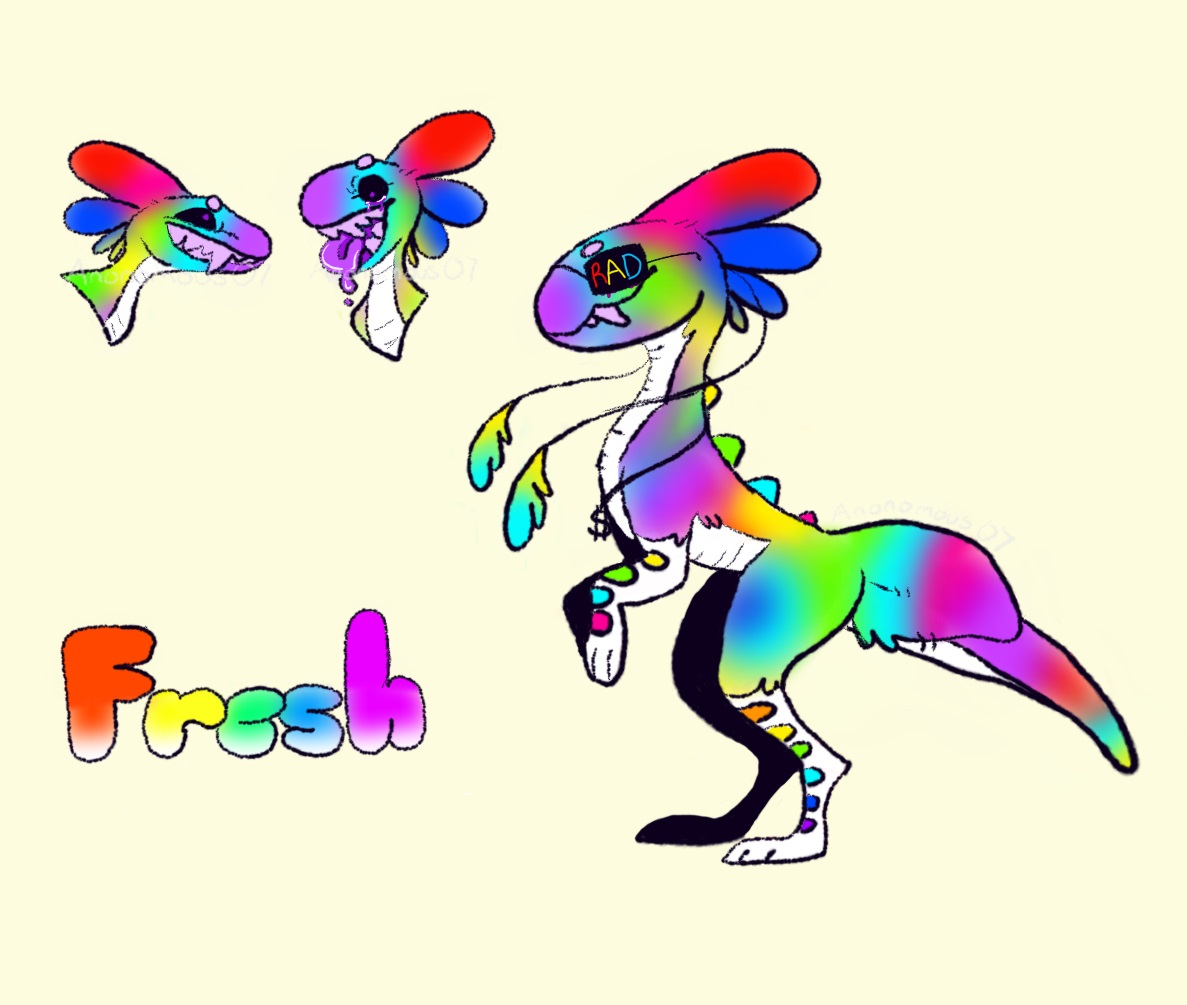 Fresh the Mochi Raptor by Anonomous07 on DeviantArt
