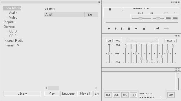 GreyScale Winamp 2 Skins by javierocasio on DeviantArt