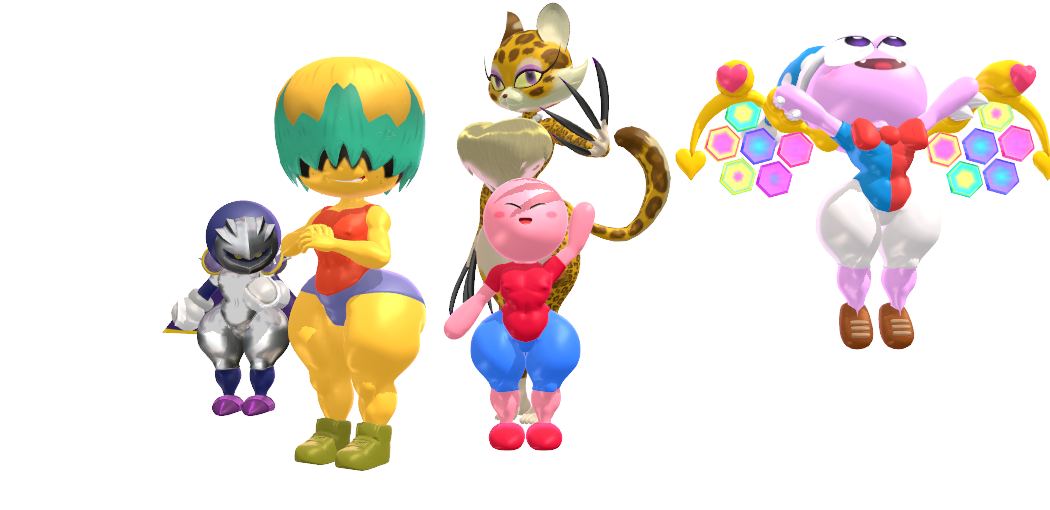 (mmd models) KM Kirby pack V2 by sonicfanno101243 on DeviantArt